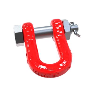 China G80 Bolt Type Dee Shackle 2T WLL 8T Breaking Load Forged Alloy Steel for sale