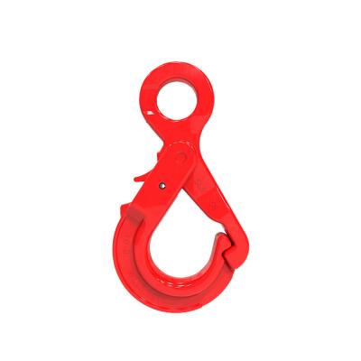China SLR077-G80 Special Eye Self-Locking Hook 2T WLL 8T BL Forged Alloy Steel for sale