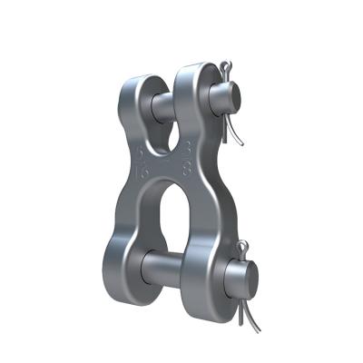 China Super Alloy Steel Double Clevis Link SLR356 for G80 Chain 2.5x WLL Proof Tested for sale
