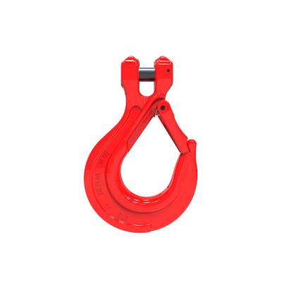 China SLR104 Clevis Sling Hook Forged Alloy Steel 1.5T to 12.8T WLL G80 Chain Compatible for sale