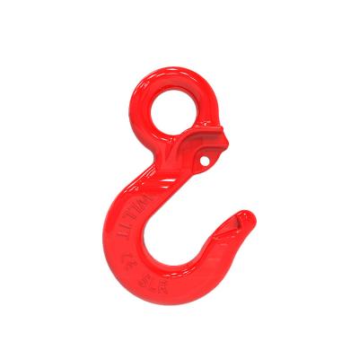 China SLR218 Eye Sling Hook 1T WLL Forged Alloy Steel Quenched Tempered for sale