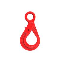 China SLR336 G80 Eye Self Locking Hook Forged Alloy Steel 2.5T WLL 20000 Cycles Fatigue Tested for sale