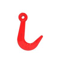 China SLR625 Opening Eye Hook 3T WLL Forged Alloy Steel Lifting Sling Hook 75mm A Dimension for sale