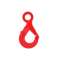 China SLR77O-EYE Self-Locking Hook 2.5T WLL Forged Alloy Steel G80 Chain for sale