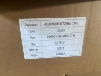 China Self-Adhesive Silver Butyl Rubber Tape For Sealing With 0.8mm-2.0mm Thickness for sale