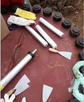 China Green Color Visco Elastic Sausage Paste For Corrosion Prevention And Waterproofing for sale