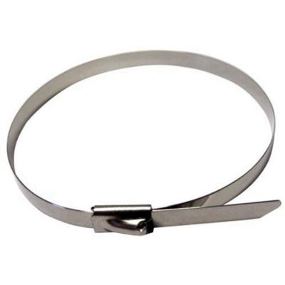 China Self Locking Zip Cable Ties 316 Stainless Steel 7.9mm Width 0.25mm Thickness for sale