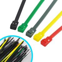 China 11.8 Inch White Releasable Cable Tie 200 X 8.0mm Reusable Nylon Cable Ties for sale