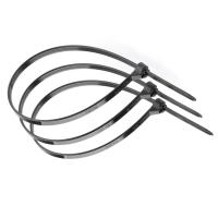 China SS Barb Nylon Cable Tie 50 Lbs 8 Inch Black Tie Wrap 100 pcs/Bag for sale