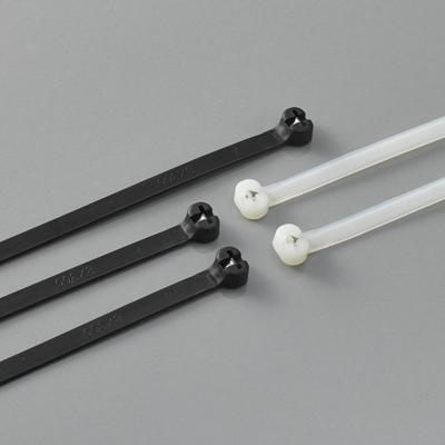 China 11.8 Inch Black Nylon Cable Tie Wrap With Stainless Steel Inlay Metal Insert for sale
