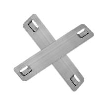 China Nature 304 SS Cable Tag Plate Polished Engraving Stainless Steel Marker Plate for sale