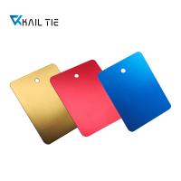 China Printing Polish Anodized Aluminum Identification Tags Engraved 51mmx38mm x0.5mm for sale