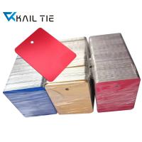 China Printing Polish Anodized Aluminum Identification Tags Engraved 51mmx38mm x0.5mm for sale