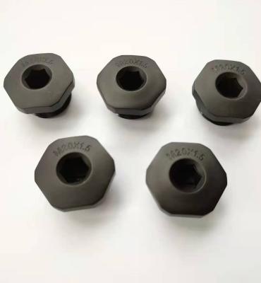 China Nylon Black Plastic Hole Plugs NPT 1 1/2 ''  IP68 Waterproof 100 pcs/bag for sale