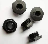 China Nylon Black Plastic Hole Plugs NPT 1 1/2 ''  IP68 Waterproof 100 pcs/bag for sale