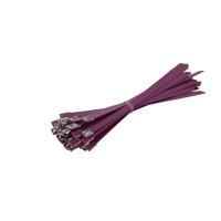 China OEM Self Locking Stainless Steel Cable Ties EPOXY Coated Polyester Coated for sale