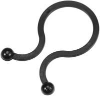 China Saddle Mount Wall Mount Screw Holder Nylon 66 Flat Head Tie Holder 1/2