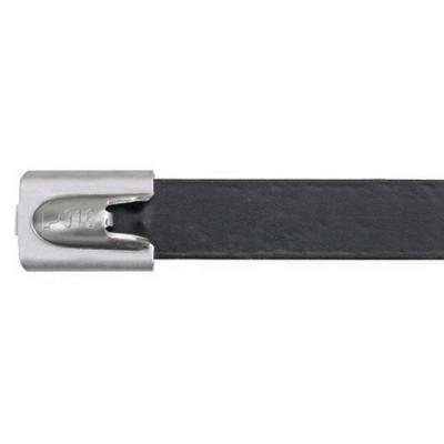 China Polyester Coated Stainless Steel Cable Clamps Flexible Wire Bundle Holder for sale