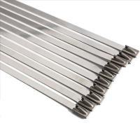 China 304 316 Stainless Steel Zip Tie Naked Snap Strip 14 Inch Length for sale