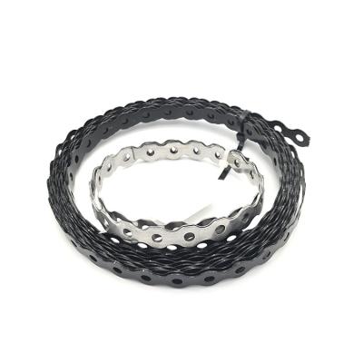 China 3/4 Inch Perforated Stainless Steel Banding Strip Galvanized 0.6 *12.7MM for sale