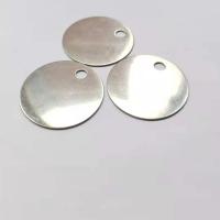 China Round SS316 Cable Marker Plate Corrosion Resistance Stainless Steel ID Tag for sale