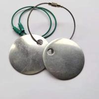 China Round SS316 Cable Marker Plate Corrosion Resistance Stainless Steel ID Tag for sale