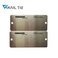 China OEM Etched Stainless Steel Logo Maker Metal SS Laser Engraved Plaque Name plate for sale
