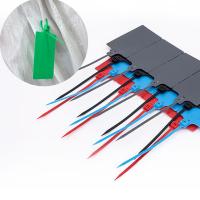 China OEM Durable Custom Plastic Security Seals 50IBS Tensile Strength 100PCS/BAG for sale