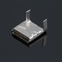 China Adjustable 201 304 316 Stainless Steel Wing Seal Strap Buckle L Type Nature Color for sale
