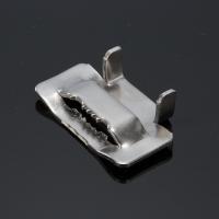 China 5/8 Inch Width 304 Stainless Steel Banding Buckle Strap Buckle Heat Resistance for sale