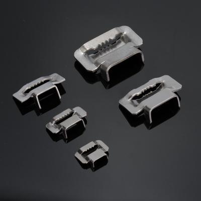 China 5/8 Inch Width 304 Stainless Steel Banding Buckle Strap Buckle Heat Resistance for sale