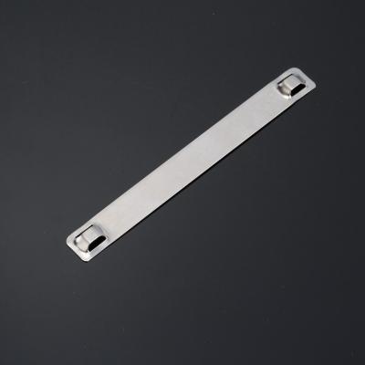 China 7mmx75mm Printable SS Cable Tag Plate Stainless Steel Metal Cable Tags Customized for sale