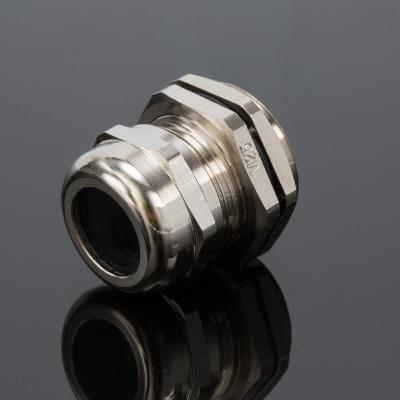 China NPT 1 Inch Brass Electrical Cable Gland Waterproof IP68 Thread Length 9mm for sale