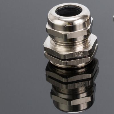 China Brass NPT 1/2 Cable Gland IP68 PG9 - PG63 M6 - M80 With Locking Nut for sale