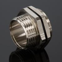 China Electrical Oversized Brass Cable Gland M80 Nickel Plated IP68 16mm Thread for sale