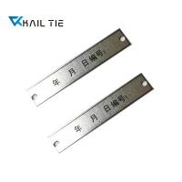 China Blank Flat Custom Stamped Metal Tags Gravure Printing Laser Printing for sale
