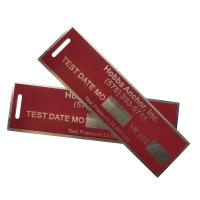 China Brushed Blank Aluminum Name Plate Tag Metal Non Flammable For Machine for sale