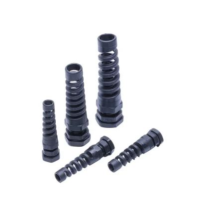 China Nylon Spiral Electrical Cable Gland Long Thread Waterproof Npt 1/2 M PG G for sale