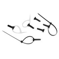 China Black Cable Tie Accessories Masonry Screw Mounts Premium Fixing Plug Nylon 66 for sale