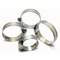 China Adjustable Stainless Steel Worm Drive Hose Clamp Reinforced Strength for sale