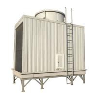 China Industrial Square Cross Flow Water Cooling Tower 400T FRP 37 Inlet Water Shuangyi for sale