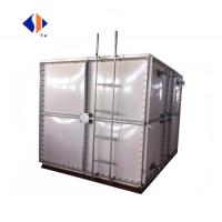 China Food Grade FRP 800 Gallon Flexible Square Water Tank for High Temperature 70 Degrees for sale