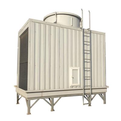 China Square Shape Transverse Flow Metal Cooling Tower with Copper Tube 30% Energy Saving for sale