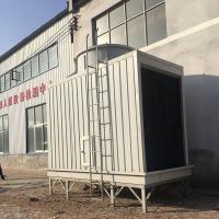 China Square Shape Transverse Flow Metal Cooling Tower with Copper Tube 30% Energy Saving for sale