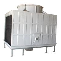 China Square Shape Transverse Flow Metal Cooling Tower with Copper Tube 30% Energy Saving for sale