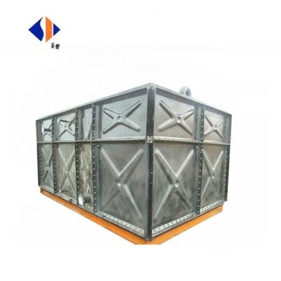 China Hot Dipped Galvanized Iron Pressed Steel Water Tank 1000x1000x1000mm for Water Storage for sale