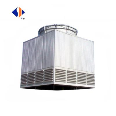 China Square Counter Flow FRP Water Cooling Tower 5.5 kW Motor for Chiller 175 m3/h for sale