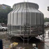 China FRP Anti-corrosion Counter Flow Water Cooling Tower 200T Round Shape 880 kg for sale