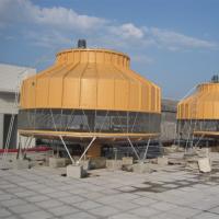 China FRP Anti-corrosion Counter Flow Water Cooling Tower 200T Round Shape 880 kg for sale