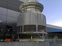 China Hot Dip Galvanized Steel Support Frame 500T FRP Round Shape Cooling Tower for sale